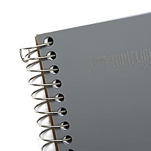 Top Flight Wired 3-Subject Notebook, 120 Sheet