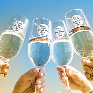 324 Hugs and Kisses from The New Mr. & Mrs. Kiss Wedding Stickers, Chocolate Drops Labels Stickers for Weddings, Bridal Shower Engagement Party Decorations, Kisses Favors Decor. Made in USA