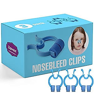 Zipwaze Stop Nosebleeds Epistaxis Clips Nose Bleed Stopper Nasal Clip Treatment 3 Pack