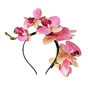 Coucoland Flower Hat Fascinators for Women - Pink Fancy Tea Party Church Derby Cocktail Hats Floral Fascinator Headband