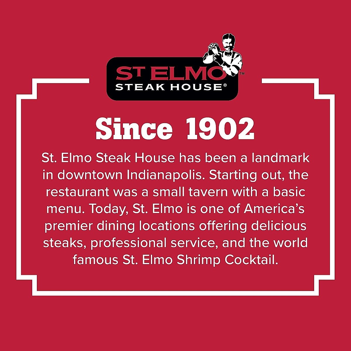 St Elmo Steak House Seasoning, Flavorful Rub for Steaks, Burgers, Chicken, Seafood, and More - 5.7 OZ