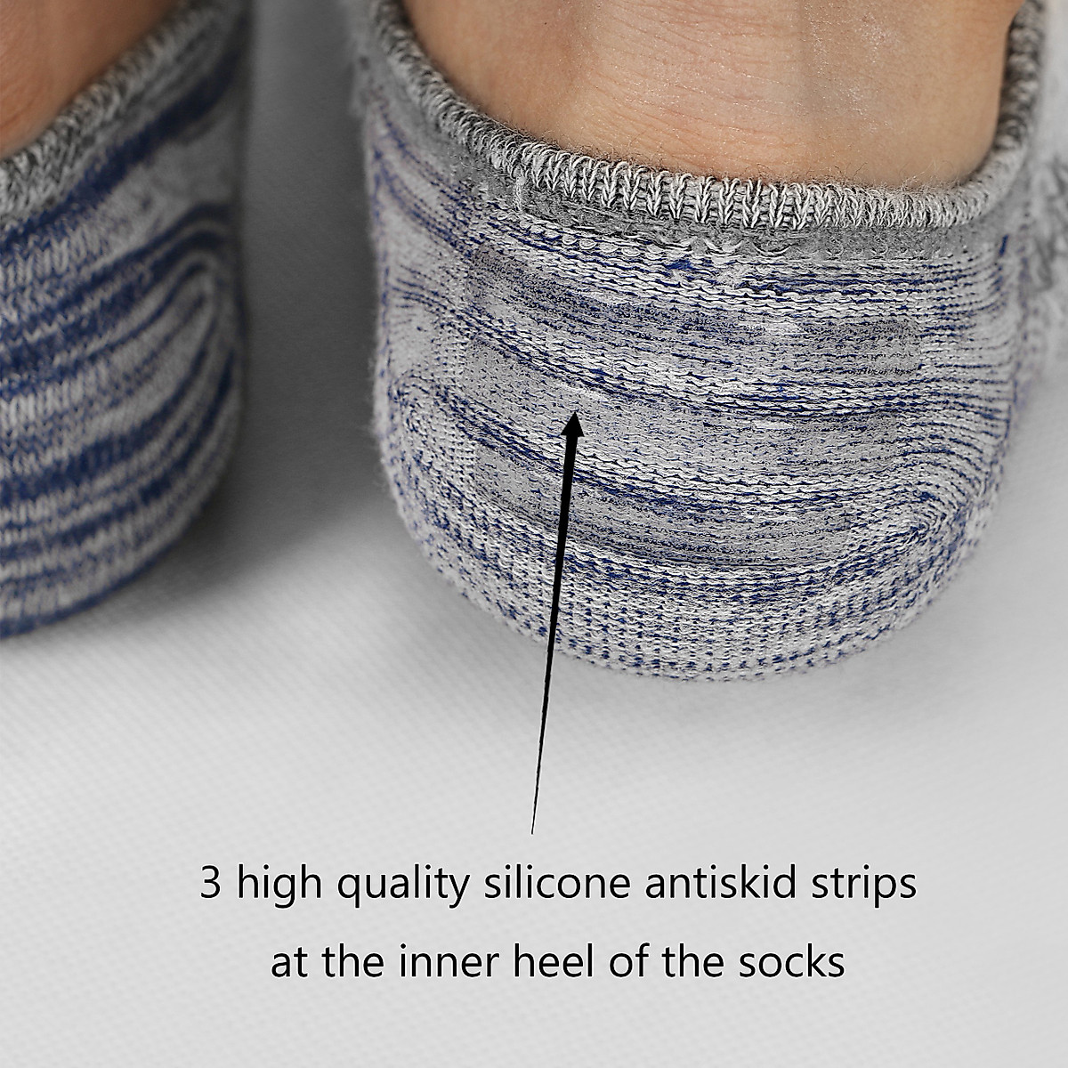 Mottee&Zconia Mens No Show Socks Casual Low Cut Non-Slide Socks Mesh Top Cotton Sock 5 Pack Size11-13