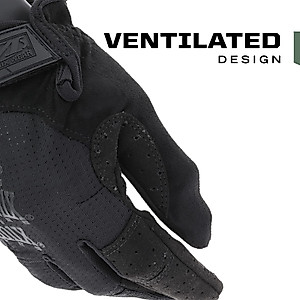 Mechanix Wear: Tactical Specialty Vent Tactical Gloves, Touch Capable, High Dexterity, Gloves for Airsoft, Paintball, and Field Work, Work Gloves for Men (Black, X-Large)