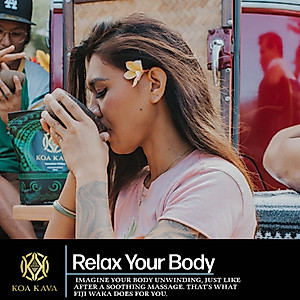 Koa Kava Fiji Kava Powder- Premium Noble Waka Kava Tea Made From Lateral Kava Root in Savusavu, Fiji. 8 oz