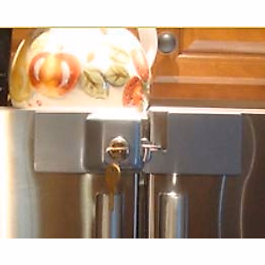 Fridge Lock French Door Refrigerator Door Lock (Grey)