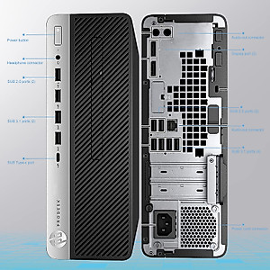 HP Gaming Desktop i5 ProDesk 600 G3 Small Form Factor,Renewed PC Windows 10,16GB DDR4, 1TB NVMe SSD M.2 + 2TB HDD,NVIDIA GeForce GT 1030 2GB,HDMI,Wi-Fi,BT,DVD,Wireless Keyboard & Mouse