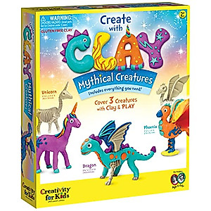 Creativity for Kids Create with Clay Mythical Creatures – Sensory Arts & Crafts For Kids Medium