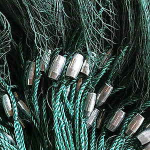 6.5 x 33 ft /10 x 65 ft Polyester Seines, 0.59 Mesh Fishing Gill Nets Beach Seine Drag Nets Fishing Equipment with PVC Foam Float Bobbers Lead Sinkers for Ponds, Creeks, Rivers