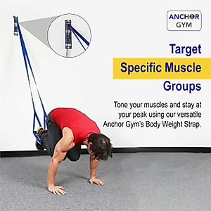 Anchor Gym Body Weight Resistance Strap Comfortable and Adjustable for Full-Body Workouts