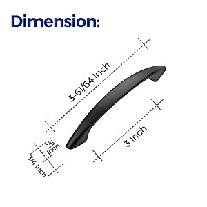 Ravinte 30 Pack 3 Inch Kitchen Cabinet Handles Matte Black Cabinet Pulls Black Drawer Pulls Kitchen Hardware Kitchen Handles for Cabinets Cupboard Handles Drawer Handles