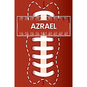 Azrael: Perfect Gift For An Amazing Azrael Rugby lover | A Super Cute rugby Appreciation (6x 9) 100 Pages notebook.Personalized Funny American football Gift for Boys and Men Called Azrael to Write in.