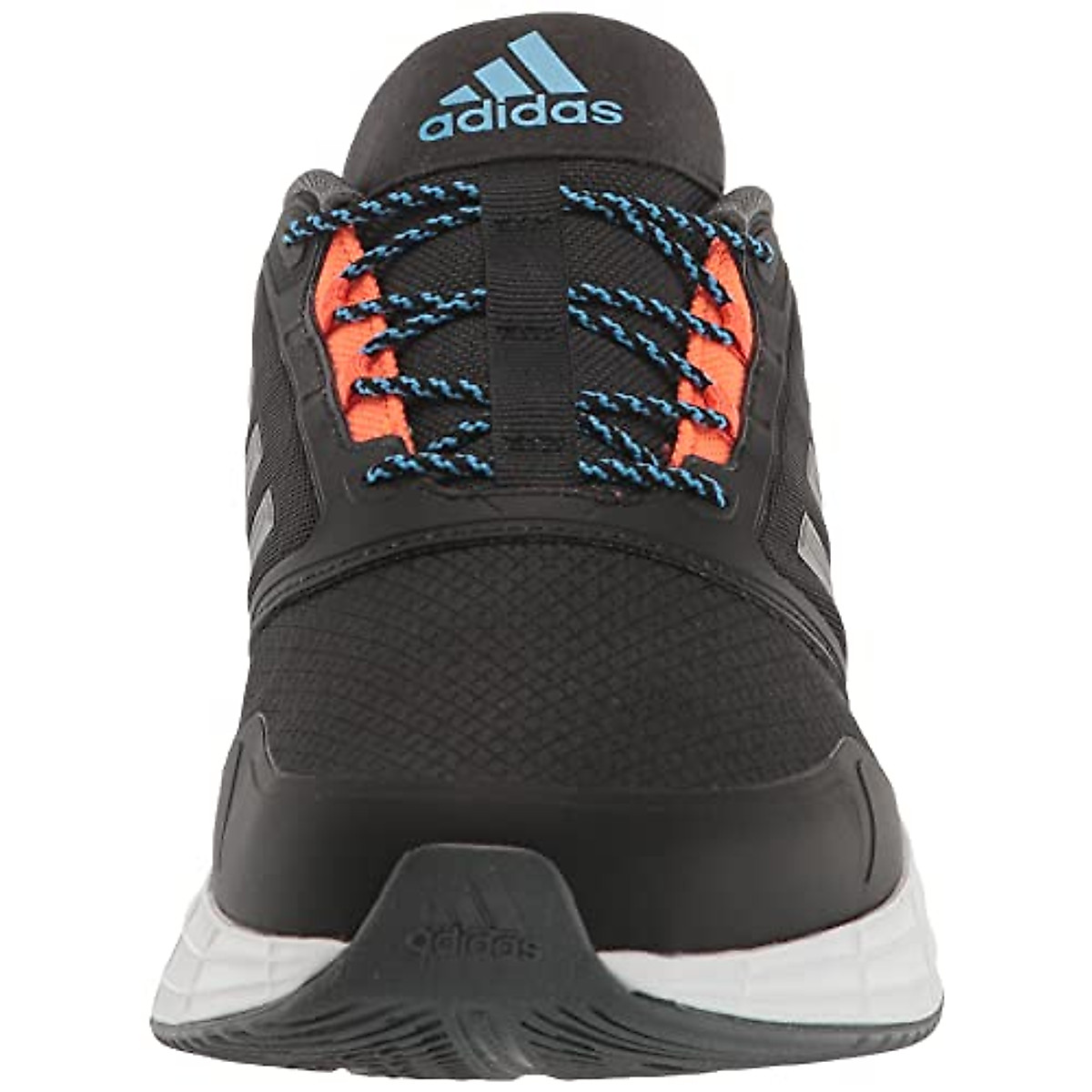 adidas Men's Duramo Protect Running Shoe, Black/Grey/Impact Orange, 10.5
