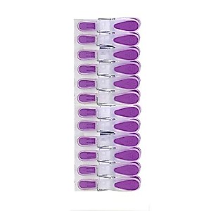 Woolite Soft Grip Clothespins | Lightweight | Super Strong | Ergonomic Design | Rust Resistant | Laundry Accessories | Assorted