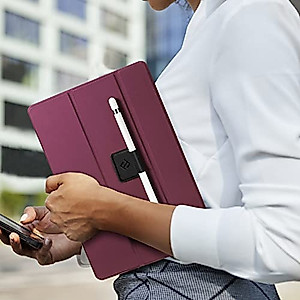 Fintie 4 Pack Pen Loop Holder Compatible with Apple Pencil 1st & 2nd Generation and Stylus Pens, Elastic Adhesive Leather Pen Sleeve Attached to Cases, Notebooks Journals Calendars, Black