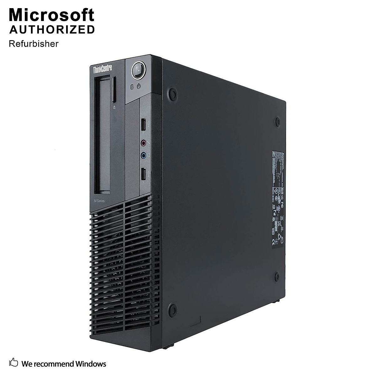 Lenovo ThinkCentre M91 Desktop PC Computer - Intel Quad Core i5 3.10GHz, 8GB RAM, 1TB HDD, Bluetooth, WiFi, Keyboard, Mouse, DVD, Windows 10 Professional (Renewed)