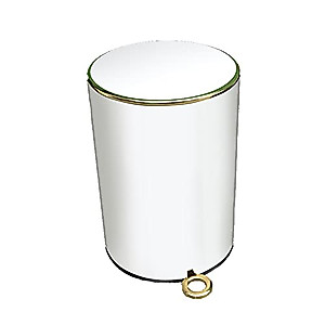 MFCHY Trash Can Stainless Steel Press Bathroom Trash Can Kitchen Garbage Container Household Products