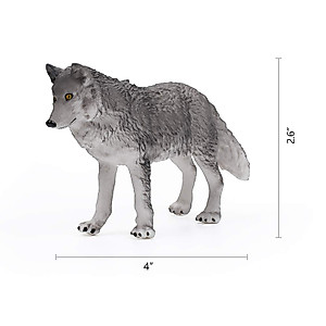 RESTCLOUD 7Pcs Wolf Toy Figurines Set Wolf Animals Figures (Wolf Set A)