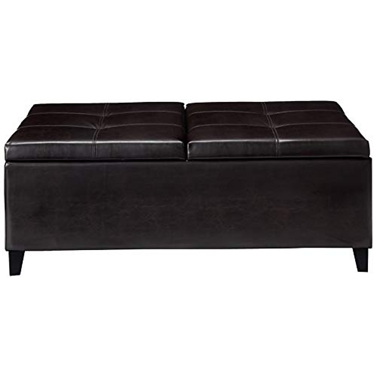 Christopher Knight Home Lanister PU Storage Ottoman, Medium, Brown