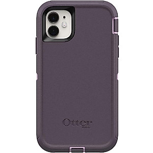 OtterBox iPhone 11 Defender Series Case - PURPLE NEBULA (WINSOME ORCHID/NIGHT PURPLE), rugged & durable, with port protection, includes holster clip kickstand