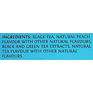 Twinings Cold Brewed Iced Tea Bags, Peach - Ready in 5 Minutes, Flavoured Black Tea Cold Brew Bags, Caffeinated, Unsweetened, 20 Count