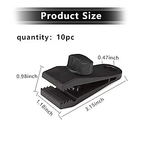 ZBGUN 20 PCS Car Windproof Clip Elastic Cord, Durable Plastic Clip Buckle ，Protect Car Cover from Blowing Off in High Winds,Universal Fit for Most Cars, Sedans, SUVs, Trucks, Vans