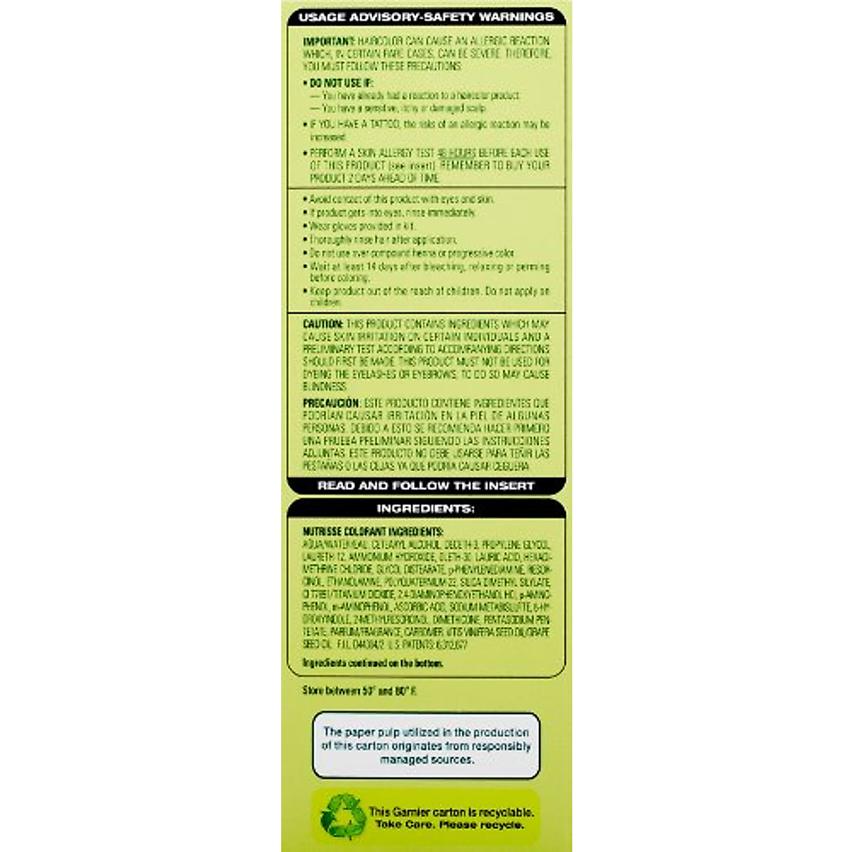 Garnier Nutrisse Ultra Color Nourishing Hair Color Crème, BL33 Reflective Bronze Black, 1-count (Packaging May Vary)