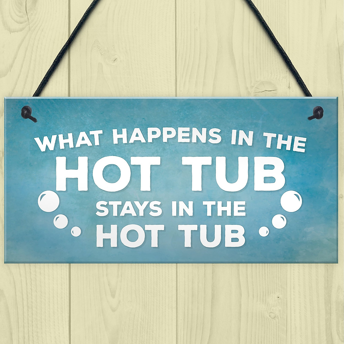 Hot Tub Novelty Funny Garden Hanging Wall Plaque Shed Jaccuzi Home Decor Sign