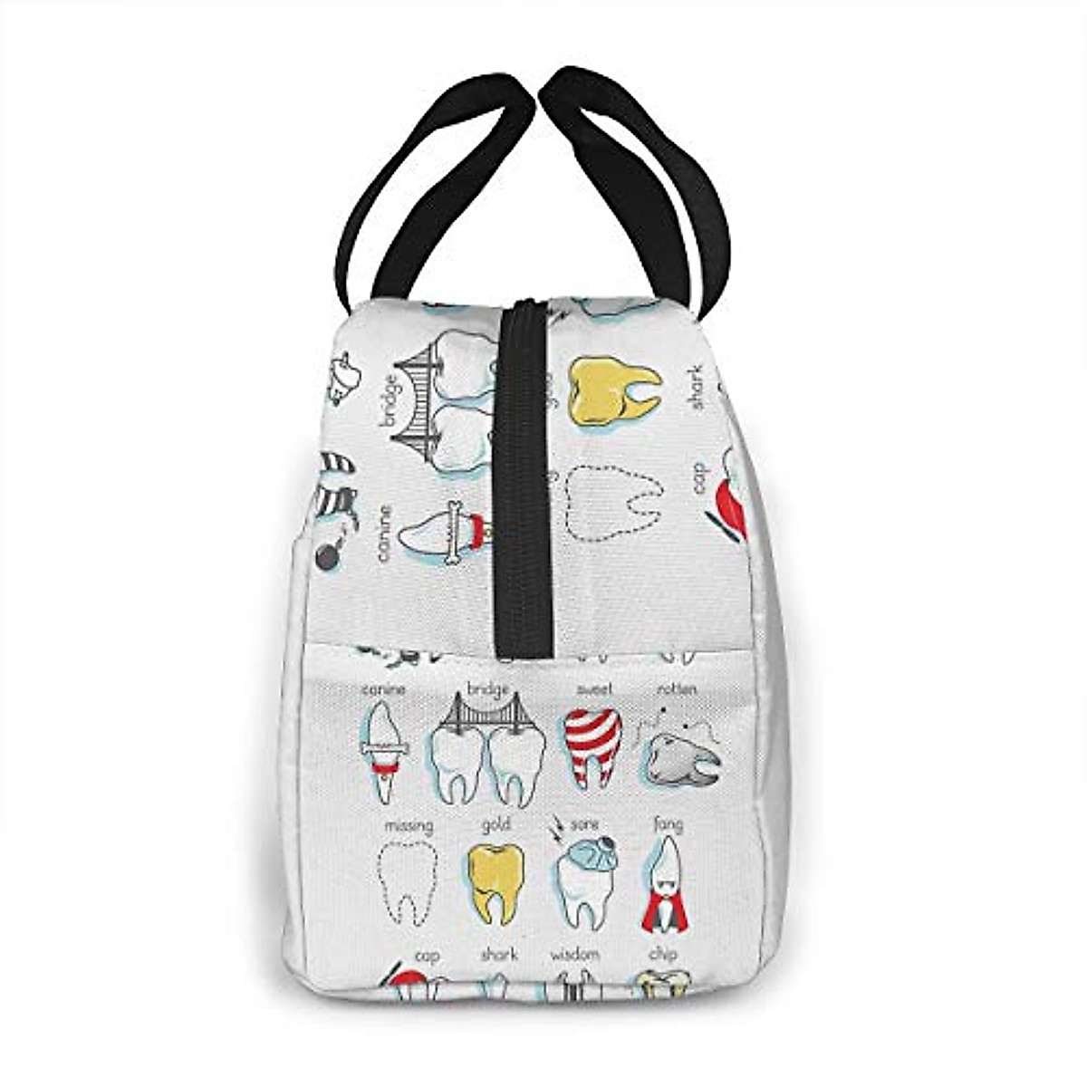 antspuent Dental Combination Lunch Bag for Women Girls Kids Insulated Picnic Pouch Thermal Cooler Tote Bento Large Meal Prep Cute Bag Big Leakproof Soft Bags for Lunch Box, Camping, Travel, Fishing