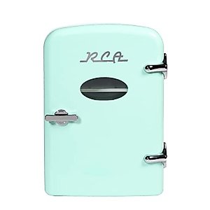 RCA RMIS129-MINT Mini Fridge, Mint, 0.15 cubic feet