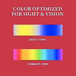 HUNTMARK Dog Bumpers – Standard Fetch Trainer for Hunting and Sporting Dogs – Puppy Training Dummy with Textured Pattern – Color-Spectrum Retrieving Bumpers – 12 x 2-inch – Blue and Yellow