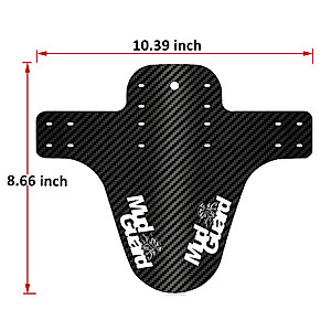 ONGHSD 1 Pair Bike Fender MTB Mountain Bike Mud Guard Bicycle Fenders Front + Rear Compatible for 26",27.5",29" Plus Size and Fat Bicycle Dirt Guard