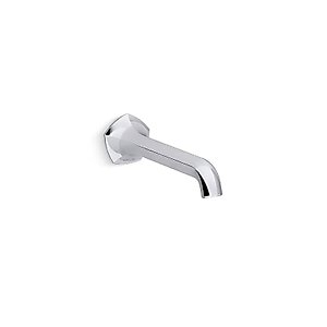 KOHLER T27011-ND-CP Occasion Bathroom Sink Faucet Spout, Stationary Wall-Mount Bathroom Sink Spout, 1.2 gpm, Polished Chrome