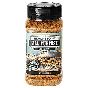 BBQ Seasonings and Rub Bundle - Blackstone All Purpose Seasoning 7.3 oz, Parmesan Ranch 7.3 oz, and Tequila Lime 7.4 oz with Coastal Cafe Dry Rub Tip Sheet (All Purpose/Parmesan Ranch/Tequila Lime)
