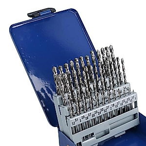 Engineers Fractional Drill Bit Set HSS 1-6mm in 0.1mm Increments 51pc AT020