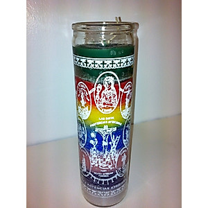 7 African Powers (Las Siete Potencias Africanas) 7 Day 7 Color Unscented Candle in Glass