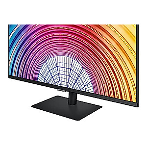 SAMSUNG ViewFinity S60UA Series 24-Inch WQHD Monitor, 75Hz, IPS Panel, USB-C, HDR10 (1 Billion Colors), Height Adjustable Stand, TUV-Certified Intelligent Eye Care (LS24A608UCNXGO),Black