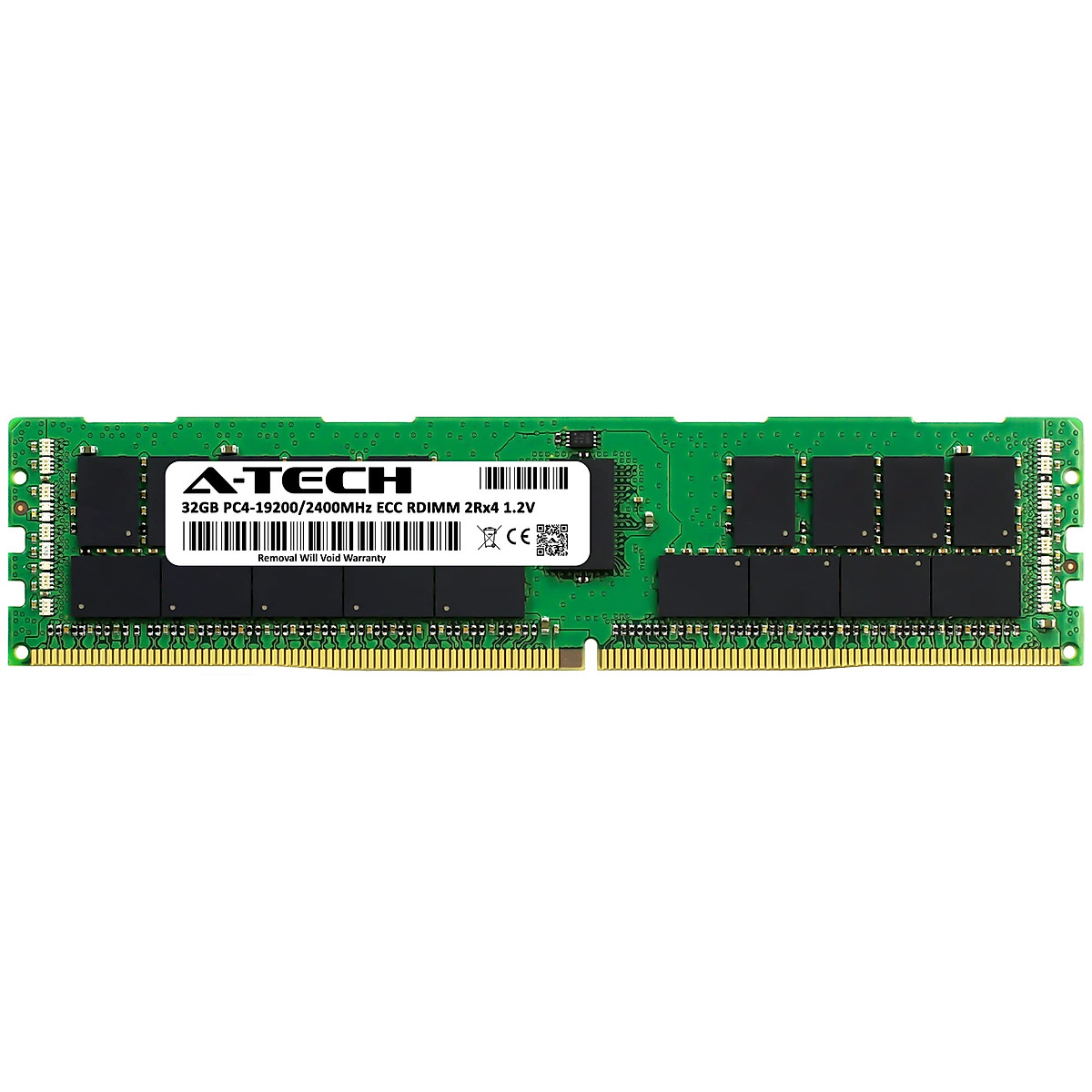 A-Tech 32GB RAM Replacement for Dell SNPCPC7GC/32G, A8711888, CPC7G, 0CPC7G | DDR4 2400MHz PC4-19200 2Rx4 ECC Registered RDIMM Single Server Memory Module