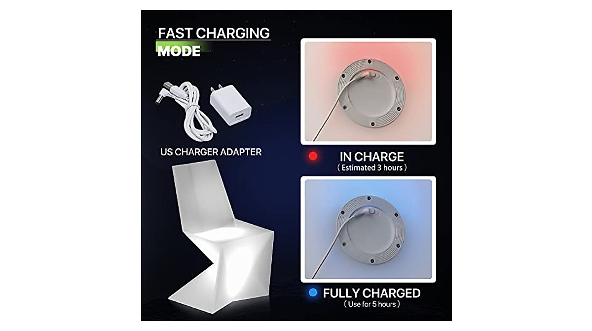Magshion LED Light Up Chair - Color Changing & Rechargeable