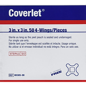 BSN Medical Coverlet Bandages and Dressings, 4-Wing Bandages, 2 7/8" x 3", Box of 50