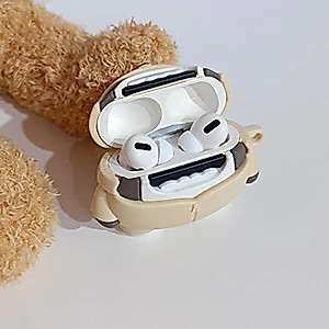 Cute Airpod Pro Case, Funny Airpods Pro Cover,3D Cartoon Shark Air Pods Pro Cases for Kids Teens Boys Girls Men Women (Shark)