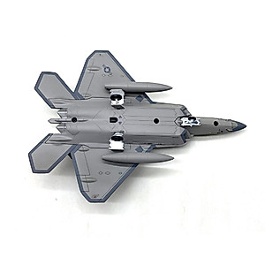 TECKEEN 1/100 Scale US F22 Raptor Stealth Fighter Model Plane Alloy Fighter Military Model Diecast Plane Model for Collection