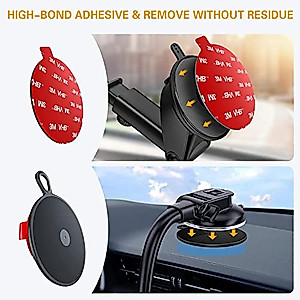 Dashboard Pad Mounting Disk for Suction Cup, Large Plastic 3M Extra Strong Adhesive Disc for Dash Windshield Holder, Camera GPS, Tablet, Car Phone Mount Base with Sticky Adhesive Replacement Pack of 3