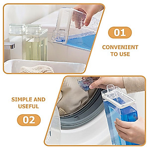 Alipis 2pcs Lotion Transparent Sub Bottle Refillable Containers Washing Powder Bucket Liquid Sub Bucket Laundry Soap Dispenser The Pet Dedicated Household Bucket