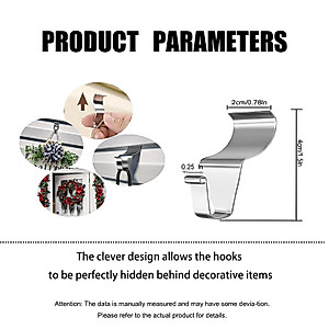 Vinyl Siding Hooks (10 Pack), Heavy Duty Siding Clips, Siding Hooks, No Hole Needed No Damage Vinyl Siding Hanger, Outdoor Hook Hang for Hanging Wreath for Horizontal Gap Vinyl Siding (10 pack)