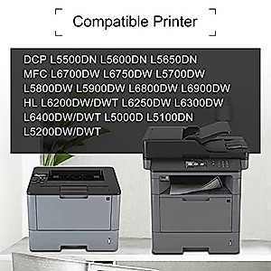 (2 PK,Black) TN820 TN-820 High Yield Compatible Toner Cartridge Replacement for Brother DCP L5600DN L5500DN L5100DN L5650DN L6200DW HL L6200DW L6250DW /DWT L6400DW /DWT L5200DW L6300DW Printer
