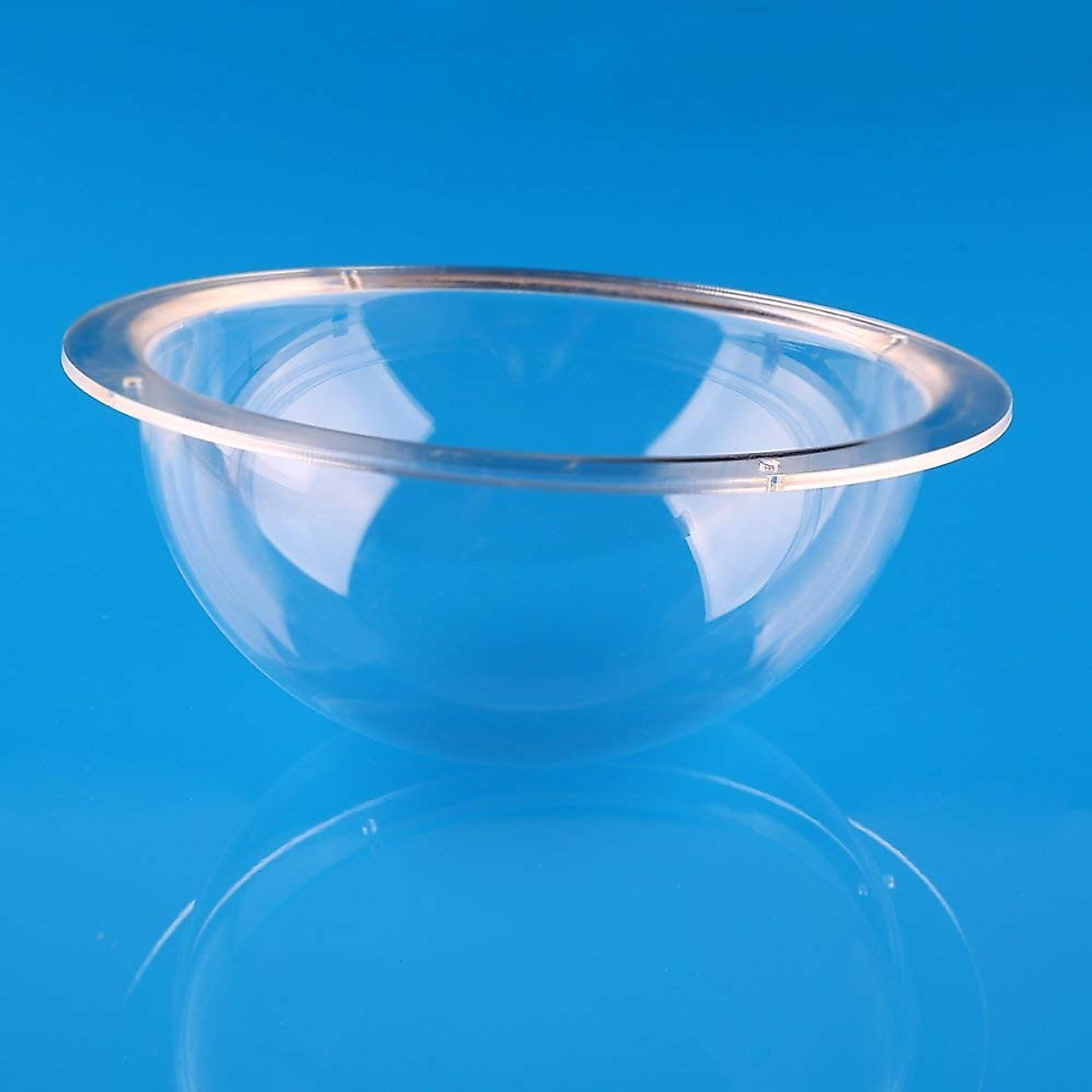 Ricrrover Diameter 3.15inch/80mm w/ 4 Holes Clear Acrylic Flange Plastic Hemisphere Indoor/Outdoor CCTV Replacement Clear Dome Camera Cover Security Dome Camera Housing