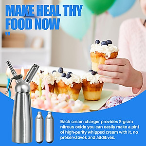 Whipped Cream Chargers N2O Nitrous Oxide 8-Gram Cartridge for Whipper Whipped Cream Dispenser (Packs of 50)