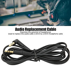 Headphone Audio Cable 3.5mm to 2.5mm Upgrade Stereo Audio Cord Replacement for HD400s HD350BT HD4.30 HD4.40BT HD450BT HD458BT Number 3