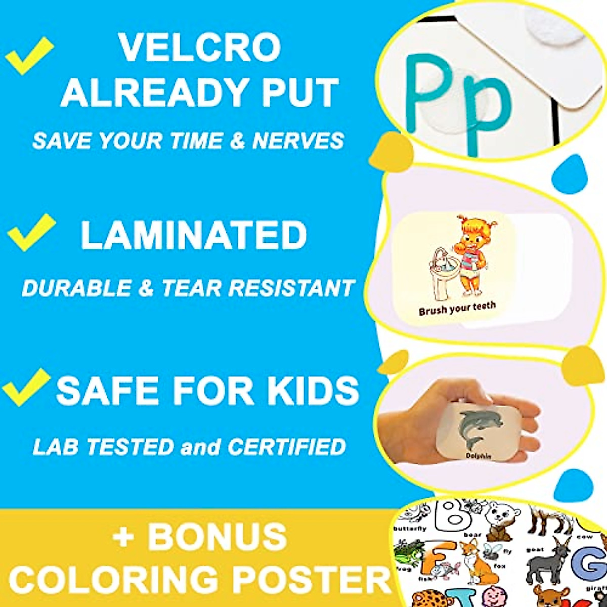 Montessori Busy Book for Toddlers - Preschool Learning Activities for Kids - Montessori Toys - Travel Activity - Toddler Learning & Educational Toys - Autism Sensory Books - Kindergarten Learning