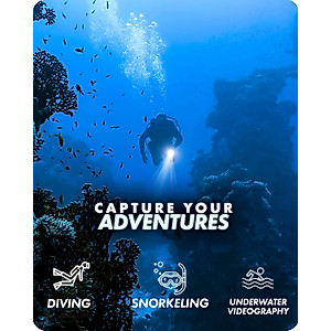 Movo DiveRig2 XL Diving Rig Bundle with Waterproof LED Light - Compatible with GoPro HERO, HERO5, HERO6, HERO7, HERO8, HERO9, HERO10 and Waterproof Action Cam - Scuba Accessories for Underwater Camera